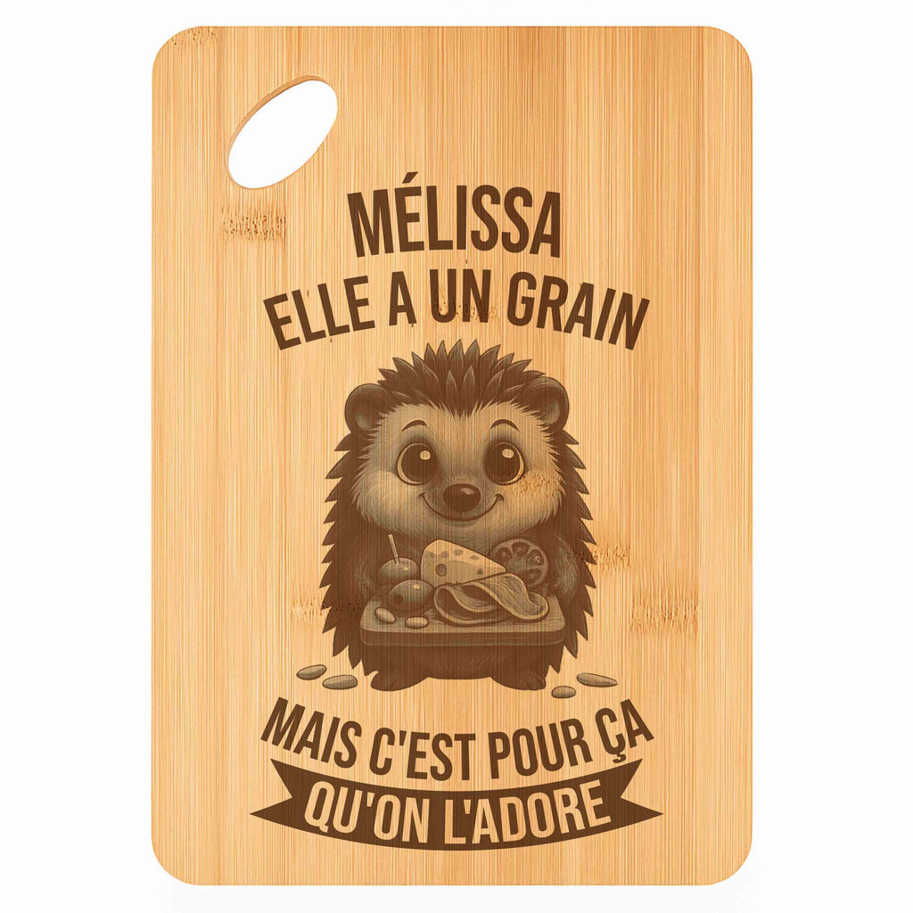 Planche à découper Mélissa Hérisson Grain - Idée Cadeau Femme true