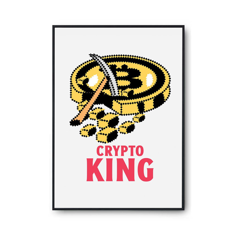 Affiche Vintage Crypto King | Planetee true